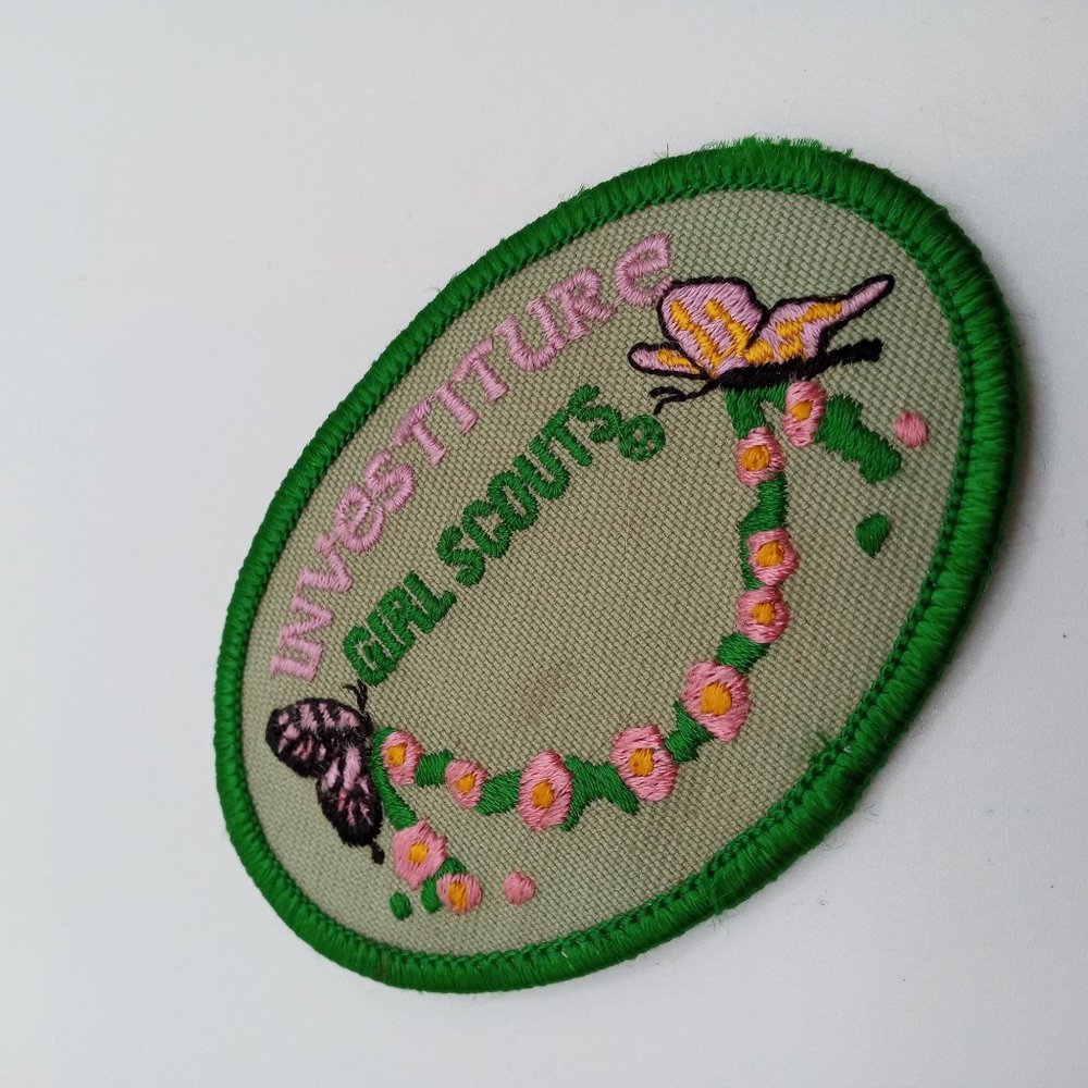 Vintage Girl Scouts Patch Investiture Butterfly Butte… - Gem